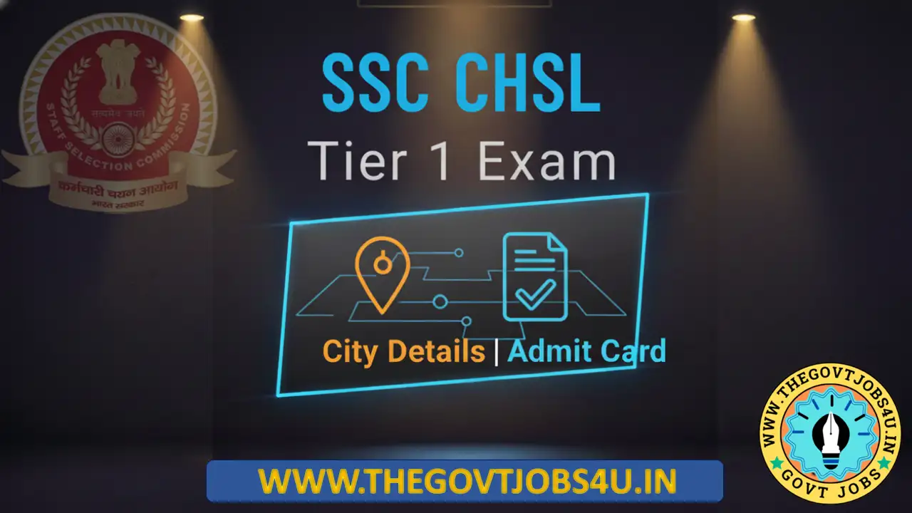 SSC CHSL Tier-1 Admit Card 2025 – Out – GOVT JOBS